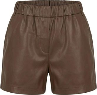 Notyz Notyz - Blousons en cuir - Femme - Shorts - Brun - Taille: 40 FR