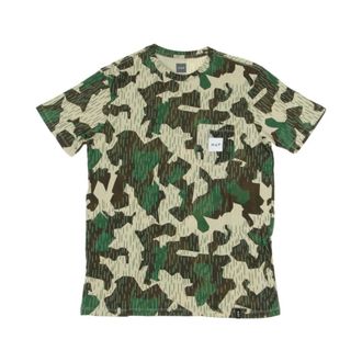 HUF Huf, Homme, Tops, Vert, Taille: XL T-shirt &agrave; poche camouflage