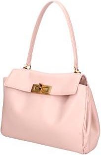 Gave Lux Sac &agrave; bandouli&egrave;re en cuir v&eacute;ritable pour femme Made in Italy 28x19x8 cm GLX222219923FBG, rose, Taille unique
