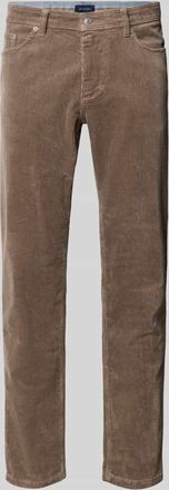 Christian Berg Straight Fit Stoffhose in Cord-Optik