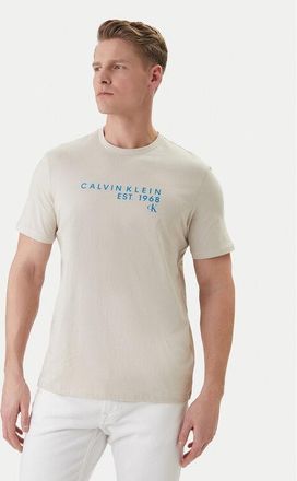 Calvin Klein Jeans T-Shirt LV04RF800G Beige Classic Fit