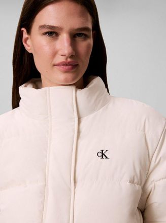 Calvin Klein Steppjacke abnehmbare Kapuze, kurze Form, verdeckter Rei&szlig;verschluss
