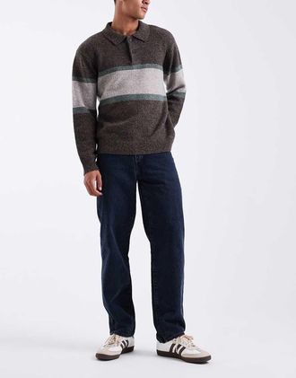 Levi's 568 - Locker geschnittene Jeans in dunkler Waschung-Marineblau
