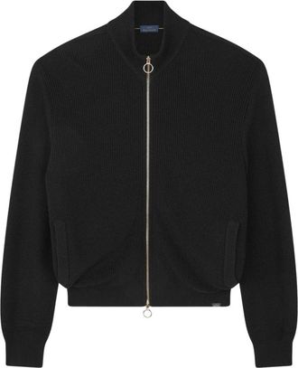 Paul & Shark Rei&szlig;verschluss-Strickjacke aus Tech-Wolle - - Knitwear - Herren - Schwarzk - M