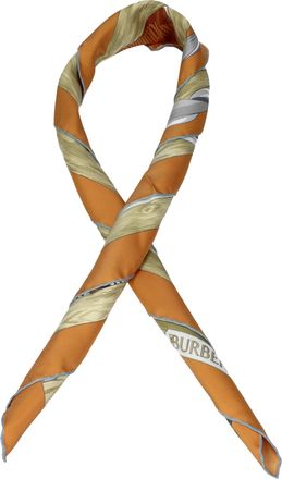 Burberry Foulard Femme Soie Et Orange