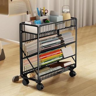 Generic &Eacute;tag&egrave;re Mobile &agrave; roulettes, Organiseur de dossiers Mobile avec roulettes, for &eacute;cole, Salle de Classe, Maison, Rangement &eacute;troit, capacit&eacute; Multi-Niveaux