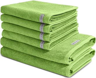 ROSS 6 teiliges Frottier-Set - Selection Bio-Baumwolle (4 X Handtuch 2 X Duschtuch im Set) - 540 g/m2 - Baumwolle - Frottee - saugstark - weich und flausch