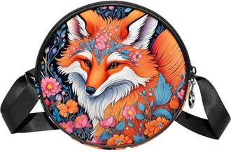 Generic Sac &agrave; bandouli&egrave;re Circle pour femme, petit sac &agrave; bandouli&egrave;re avec fermeture &eacute;clair, bretelles r&eacute;glables, sac &agrave; main rond d&eacute;contract&eacute; pour femmes et fi