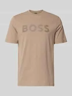 HUGO BOSS Regular Fit T-Shirt aus reiner Baumwolle Modell TS_STRUCTURE LOGO 1027473