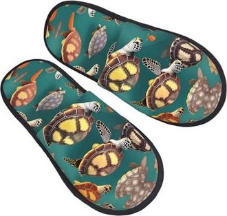 Generic Pantoufles Moelleuses Impression De Nombreux Animaux, Tortues Marines Chaussons Respirantes L&eacute;g&egrave;res Chaussures Pour Chambre Femme Ext&eacute;rieur L