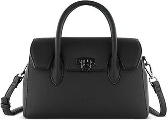 Bugatti Iria petit sac &agrave; main pour femme en similicuir, &eacute;l&eacute;gant sac &agrave; bandouli&egrave;re, noir