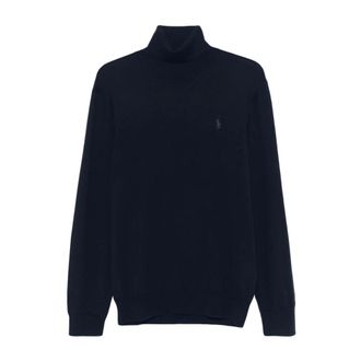 Polo Ralph Lauren Homme, Pulls, Bleu, Taille: M Pull en Laine Bleu
