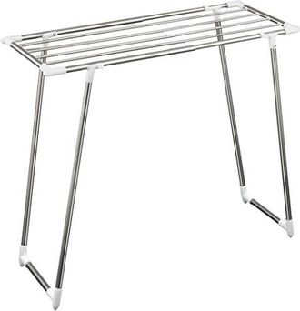 Maximex Teleskop-W&auml;schetrockner, ausziehbarer W&auml;schest&auml;nder f&uuml;r Dusche und Badewanne mit ausziehbarer Trockenstange, rostfreier Edelstahl, platzsparend zusamm