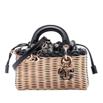 Dior Sac seau en osier Pre-owned - Femme - Pre-owned - Beige - Taille: ONE Size