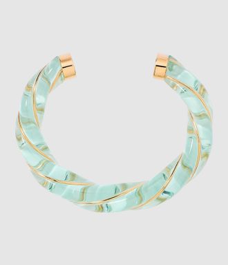 Aur&eacute;lie Bidermann Jonc Diana Transparent Vert