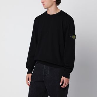Stone Island Black cotton sweater