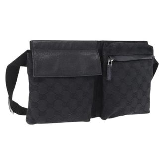 Gucci Pre-owned Vintage GG Canvas Waist Bag - - Pre-owned - Damen - Schwarzk - ONE SIZE
