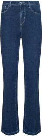 L'agence Jean droit en coton m&eacute;lang&eacute;