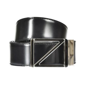 Ermenegildo Zegna Homme, Accessoires, Noir, Taille: 115 CM Ceinture en cuir double face