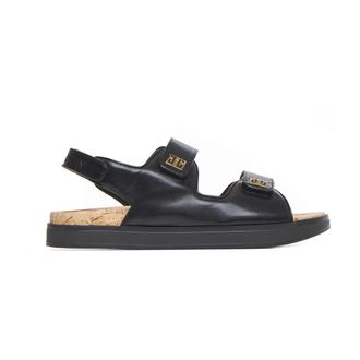 Givenchy Schwarze Ledersandalen - - Shoes - Damen - Schwarzk - 36 EU