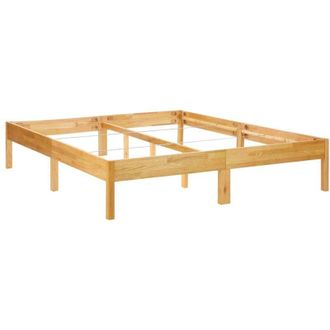 vidaXL Cadre de lit Bois de ch&ecirc;ne massif 180 x 200 cm Vidaxl