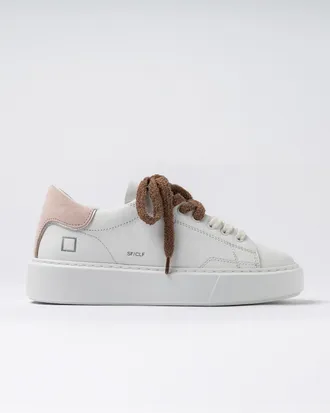 D.A.T.E. sfera calf white-pink