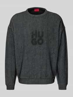HUGO BOSS Sweatshirt mit Label-Print Modell Dinkam