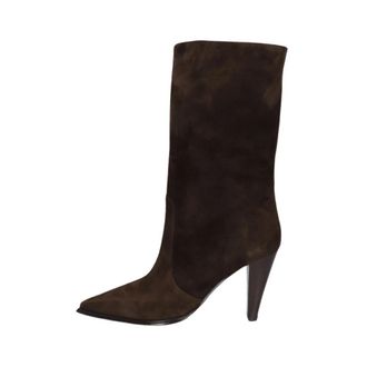 Notre-V 18967 Stiefeletten mit Absatz - - Shoes - Damen - Braun - 41 EU