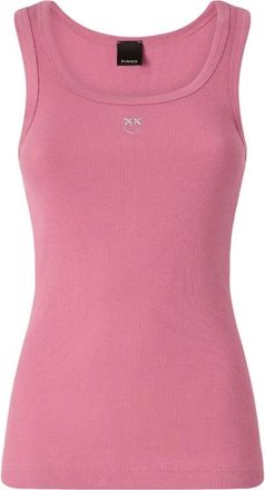 Pinko Pinko, Femme, Tops, Rose, Taille: 36 FR Calcolatore Canotta