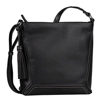 Tom Tailor ISA, Sac à bandoulière Femme, Noir, M