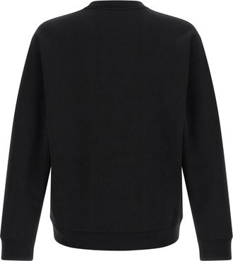 Valentino Garavani Gold-Logo Patch Pocket Sweatshirt - Black