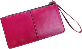 Generic Portefeuilles pour femme - Grand sac à main avec dragonne - Portefeuille pour téléphone - Joli long et fin - Pour la vie quotidienne - Avec bandoulièr