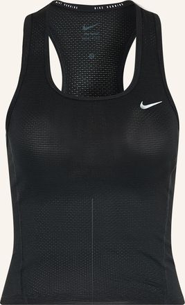 Nike Lauftop Tempo schwarz