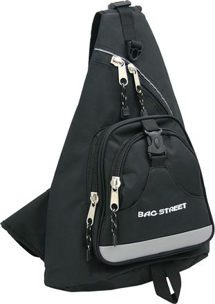 Bag Street International BAG STREET - Side Bag, Daypack Rucksack, Sling Bag, leicht, Freizeit Reisen Wandern Alltag, Schwarz