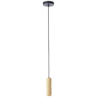Brilliant Marty LED Pendelleuchte, GU10-Fassung, dimmbar, warmwei&szlig;es Licht, ideal f&uuml;r Wohnzimmer & K&uuml;che, 350 Lumen, 5 W, &Oslash; 12,5 cm, Schwarz/Matt Gold