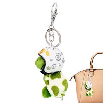 Generico Pendentif tortue en peluche - Porte-cl&eacute;s en tortue en peluche | D&eacute;licat farcie douce Keychain | Tissu en peluche, mat&eacute;riau en coton PP, porte-cl&eacute;s pou