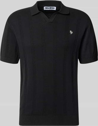 Review Regular Fit Poloshirt mit Logo-Stitching