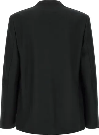 Maison Margiela Mens Black Virgin Wool Blazer Clothing