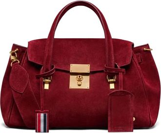 Thom Browne sac fourre-tout Mrs. Thom en daim - Rouge