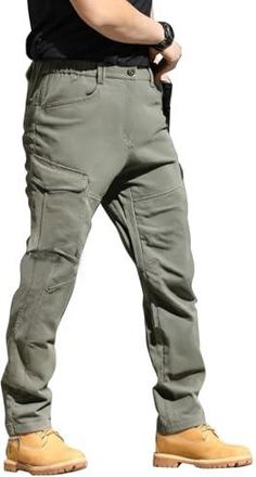Generic Pantalon tactique imperm&eacute;able pour homme - Pantalon de randonn&eacute;e durable - Pantalon de trekking ind&eacute;chirable - L&eacute;ger - Pantalon de combat utilitaire a