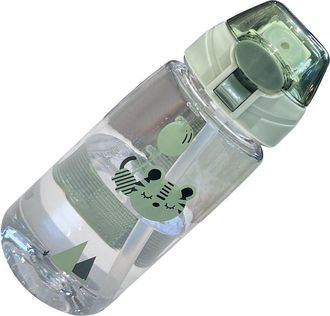 CHICIRIS Wasserflasche mit Strohhalm und Umhängeband, Stoßfester 550-ml-PC-hitzebeständiger Sportbecher für Schule, Reisen, Büro