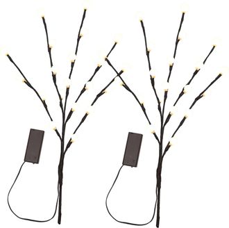 BESPORTBLE 2st&uuml;cke Led Zweiglichter Batterie Betrieben Warmwei&szlig; Lichted Branches F&uuml;r Vase Romantische Tischdekoration Sanfte Beleuchtung F&uuml;r Innenr&auml;ume