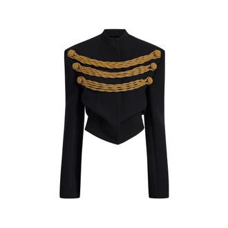 Khaite York Jacket With Cord Embroidery