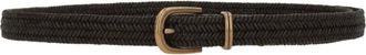 Brunello Cucinelli braided leather belt - Braun
