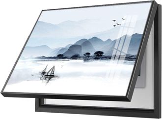 Generic Stromzähler Dekorativ Zählerkasten An Der Wand Montierte Schalttafelabdeckung Wandgemälde Dekorative Bilder Moderne Schalttafelabdeckung,01,40 * 30cm