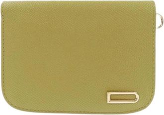 Delvaux Pre-owned Vagabond Compact Wallet Alpina Calf Wallet - Femme - Pre-owned - Vert - Taille: ONE Size