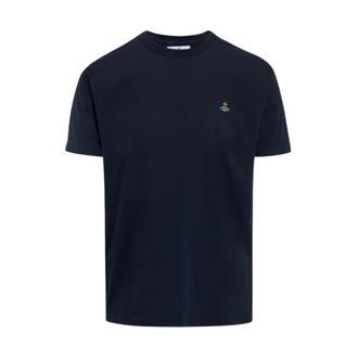Vivienne Westwood Multi Orb Marineblaues T-Shirt - - Tops - Damen - Blau - S