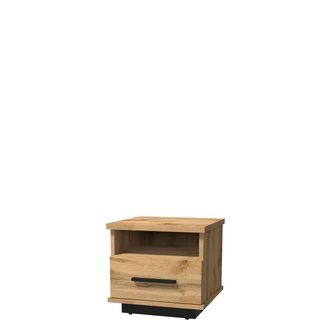 Mirjan24 Nachttisch Lanimo LA17 mit Schublade, Nachtschrank, Nachtkonsole, Nachtkommode, Beistelltisch, Schlafzimmerkommode, Schlafzimmer Set (Wotan Eiche/Wota