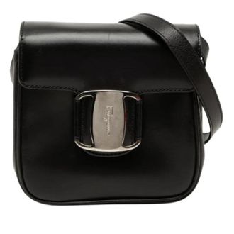 Ferragamo Pre-owned Leder Schultertasche - - Pre-owned - Damen - Schwarzk - ONE SIZE