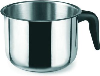 Ibili Zylindrischer Topf, Stahl, Silber, 14 x 18 x 10 cm